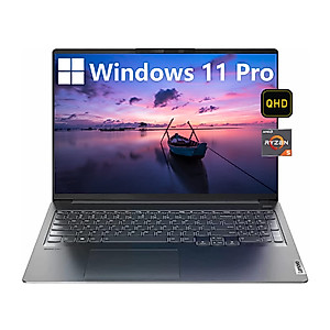 Lenovo IdeaPad 5 Pro Business Laptop, 16" 2.5K QHD IPS Display (100% sRGB), AMD Hexa-Core Ryzen 5 5600H (Beats i7-9750H), Windows 11 Pro, 8GB RAM, 512GB SSD, Backlit Keyboard, Dolby Atmos, Durlyfish