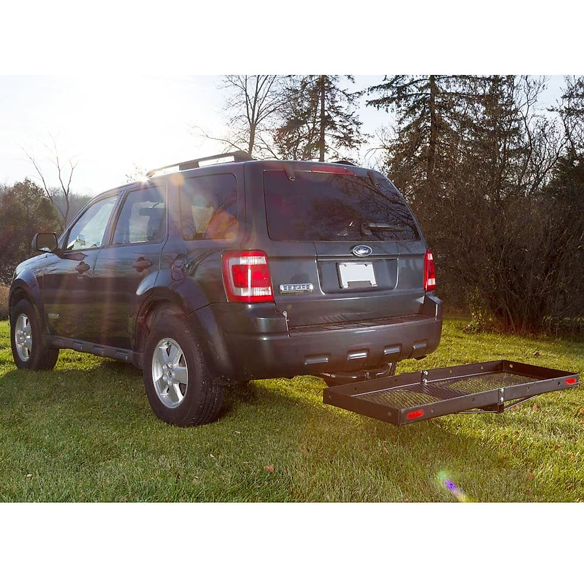 Rage Powersports 48" Folding Bumper Hitch Cargo Carrier Tray