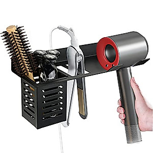 Hair Dryer Holder Wall Mounted, Hair Tool Organizer for Bathroom, Curling Iron Holder, Hair Blow Dryer Rack Compatible with Most Hair Dryer (Classic)