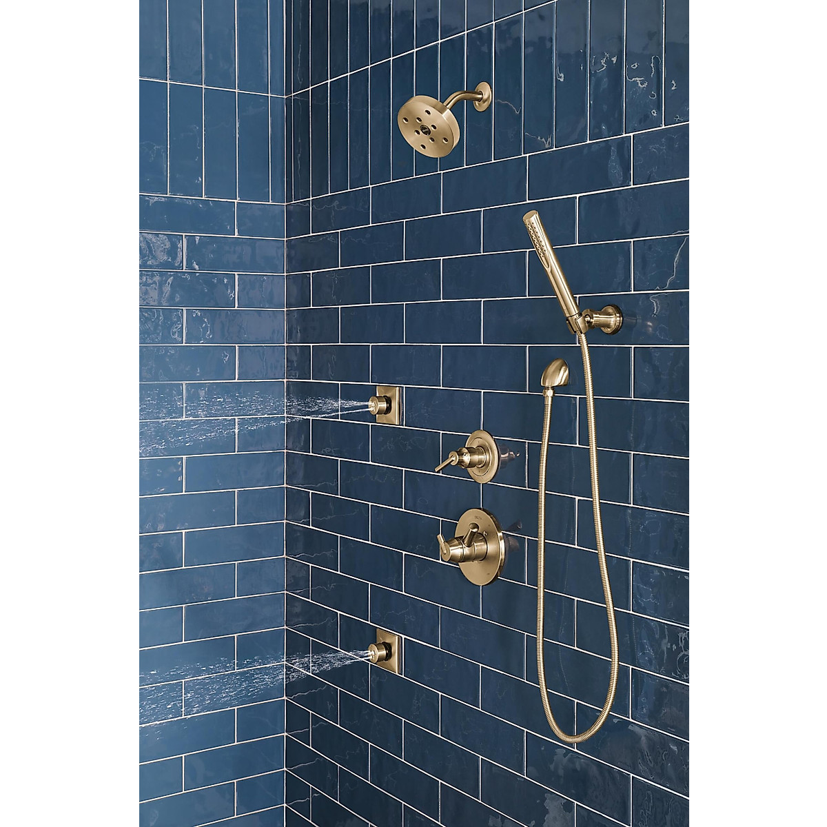 Delta Faucet Trinsic Gold 6-Setting Diverter Trim Kit, Diverter Valve Kit, Gold Shower Diverter, Champagne Bronze T11959-CZ (Valve Not Included)