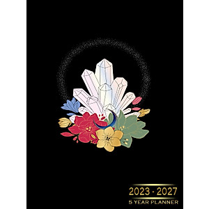 2023-2027: Five Year Monthly Planner Calendar Schedule Organizer Agenda, Task and Checklist Logbook | Professional Planner & Luxury Elegant Cover