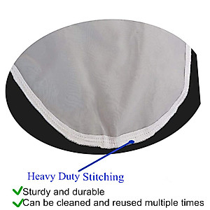 Honritone Nylon Mesh Filter Socks 50 Micron 7 inch Ring Water Liquid Filter Bags by 32 Inch Long Bag - 1 Pack (50 Micron/um 7 x 32 Inch)