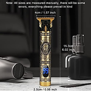 Innens Hair Clippers for Men, Professional Mens Hair Clippers Zero Gapped Cordless Hair Trimmer Professional Haircut & Grooming Kit for Men Rechargeable LED Display, Gifts for Men Dad Boyfriend