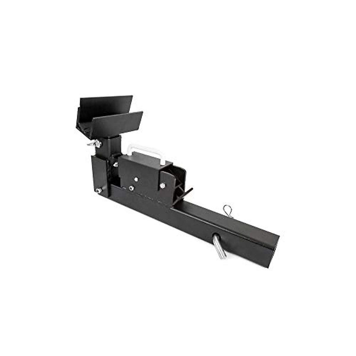 GREAT DAY Tote Caddy Trash Can Transporter - Fits Truck/Auto/Golf Cart/ATV With 2in Hitch Receiver - 200 lbs Weight Capacity - Black Powder-Coated Finish, TC5000