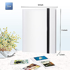 432 Pockets Photo Album for Fujifilm Instax Mini Camera, Polaroid Snap PIC-300 Z2300 Instant Camera, 2x3 Photo Album Book for Fujifilm Instax Mini 11 12 9 Evo 90 70 40 8 7 LiPlay Instant Camera(White)