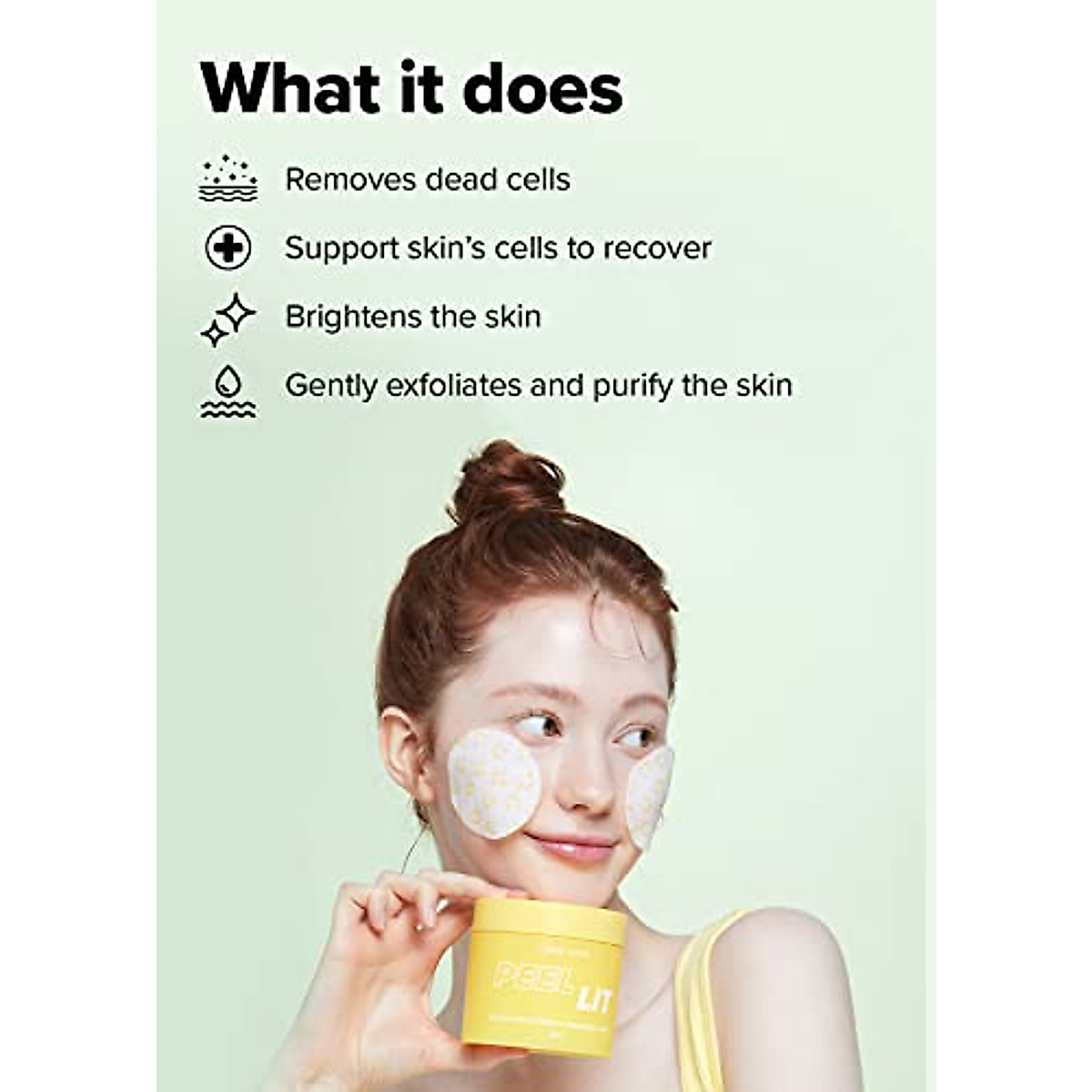 I DEW CARE Peel Lit Citric Acid Peel Pads | Exfoliating Vitamin C Treatment Pads with AHA and PHA | Chemical Peels for Face | Korean Skincare, Vegan, Cruelty-free, Gluten-free, Paraben-free