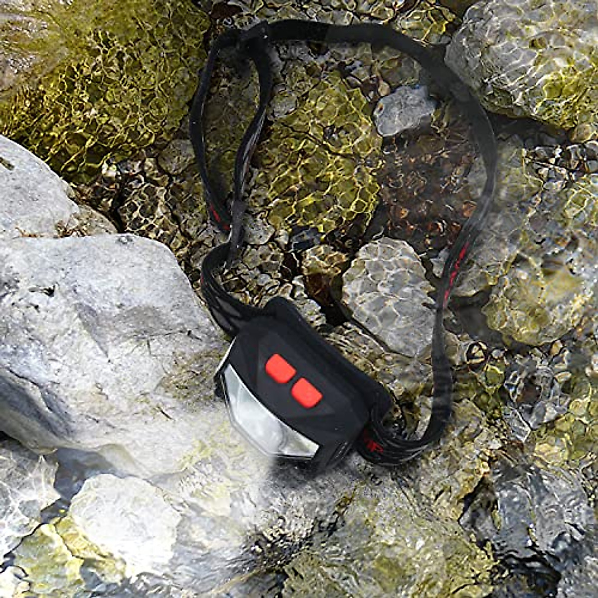 IKAAMA Headlamp, 2 Pack 1100 Lumen Super Bright Rechargeable LED Head Lamp with White Red Light, Motion Sensor 8 Modes Head Flashlight, IPX5 Waterproof Headlight for Outdoor Camping Running