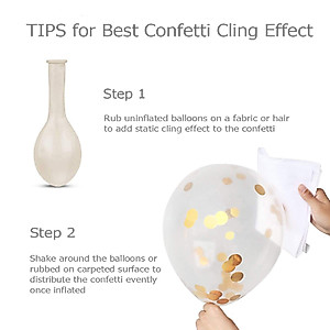 Soonlyn Navy Blue and Gold Balloons 130 Pcs 12 Inch Confetti Balloons White Latex Balloon Garland Kit with Balloon Accessories for Baby Shower 1st Birthday Wedding Party