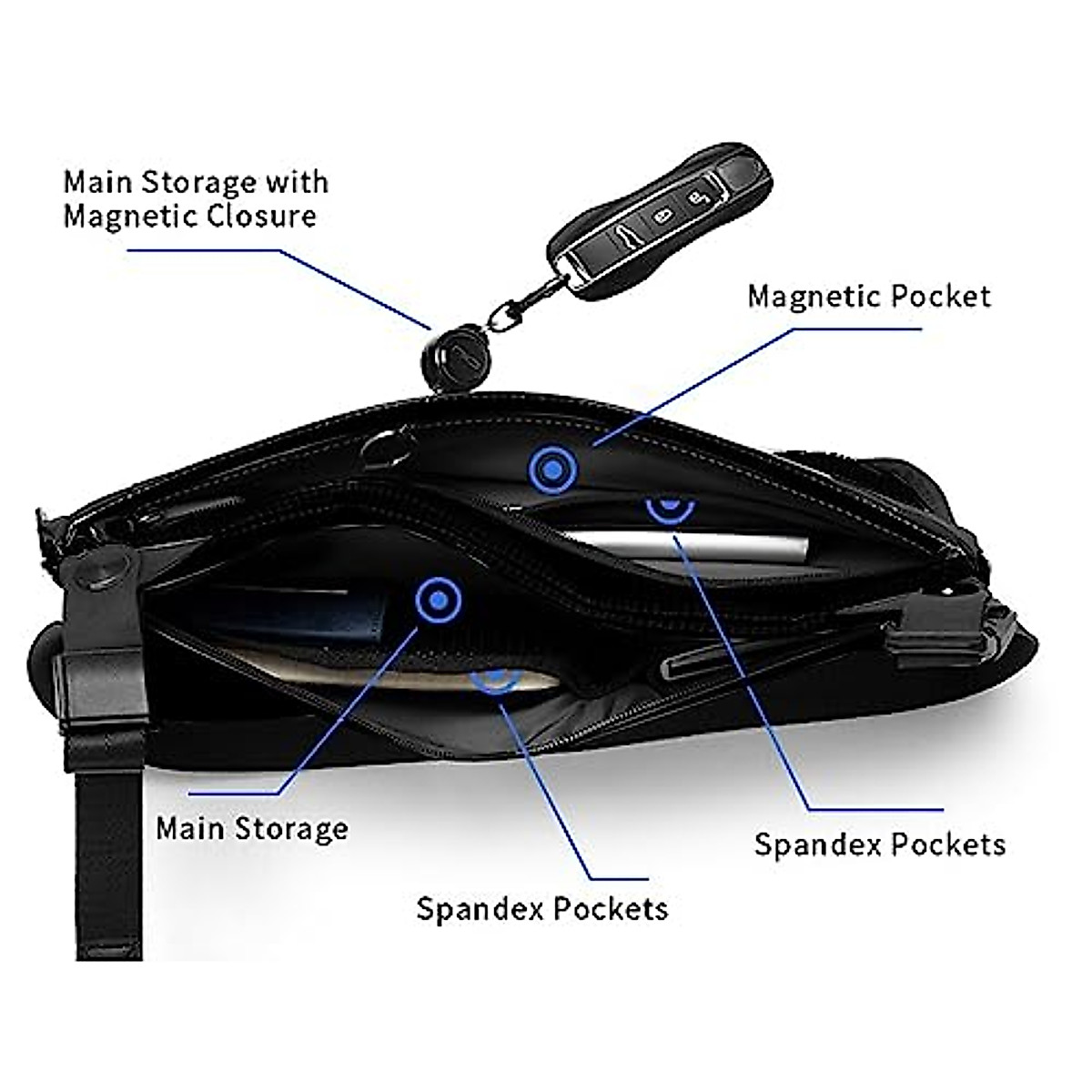 NIID Slim Sling Bag for Men, Anti Theft Crossbody Bag Small Waterproof Cross Body Sling Chest Bag Shoulder Backpack(Black)…