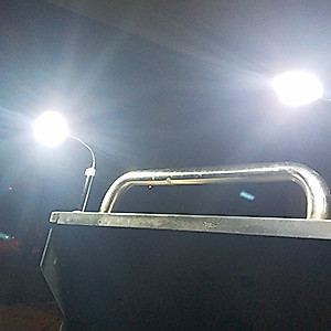 BRIGHT EYES - Magnetic Barbecue BBQ Light Set for Grilling - 6 Alkaline AAA Batteries Included - Works on All Grills with an Exception to Stainless Steel.