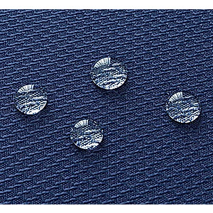 Biscaynebay Textured Fabric Round Tablecloths 60 Inches in Diameter, Navy Water Resistant Spill Proof Washable Tablecloths for Dining, Kitchen, Wedding, Parties etc. Machine Washable