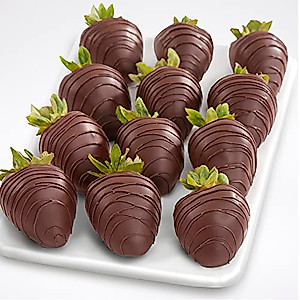 Golden State Fruit 12 Dreamy Dark Chocolate Covered Strawberries