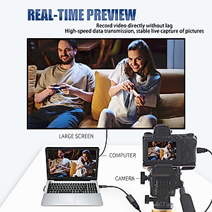 Guermok Video Capture Card, USB 3.0 HDMI to USBC Capture Card, 4K 1080P60FPS Capture Devices for Gaming Live Streaming Video Recorder, for Windows MacOS System PS4/5 Switch Xbox Steam OBS