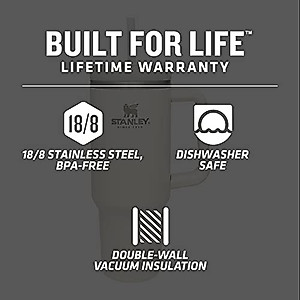 Stanley Adventure Quencher Travel Tumbler 40 oz Pack of 1 Cream Color