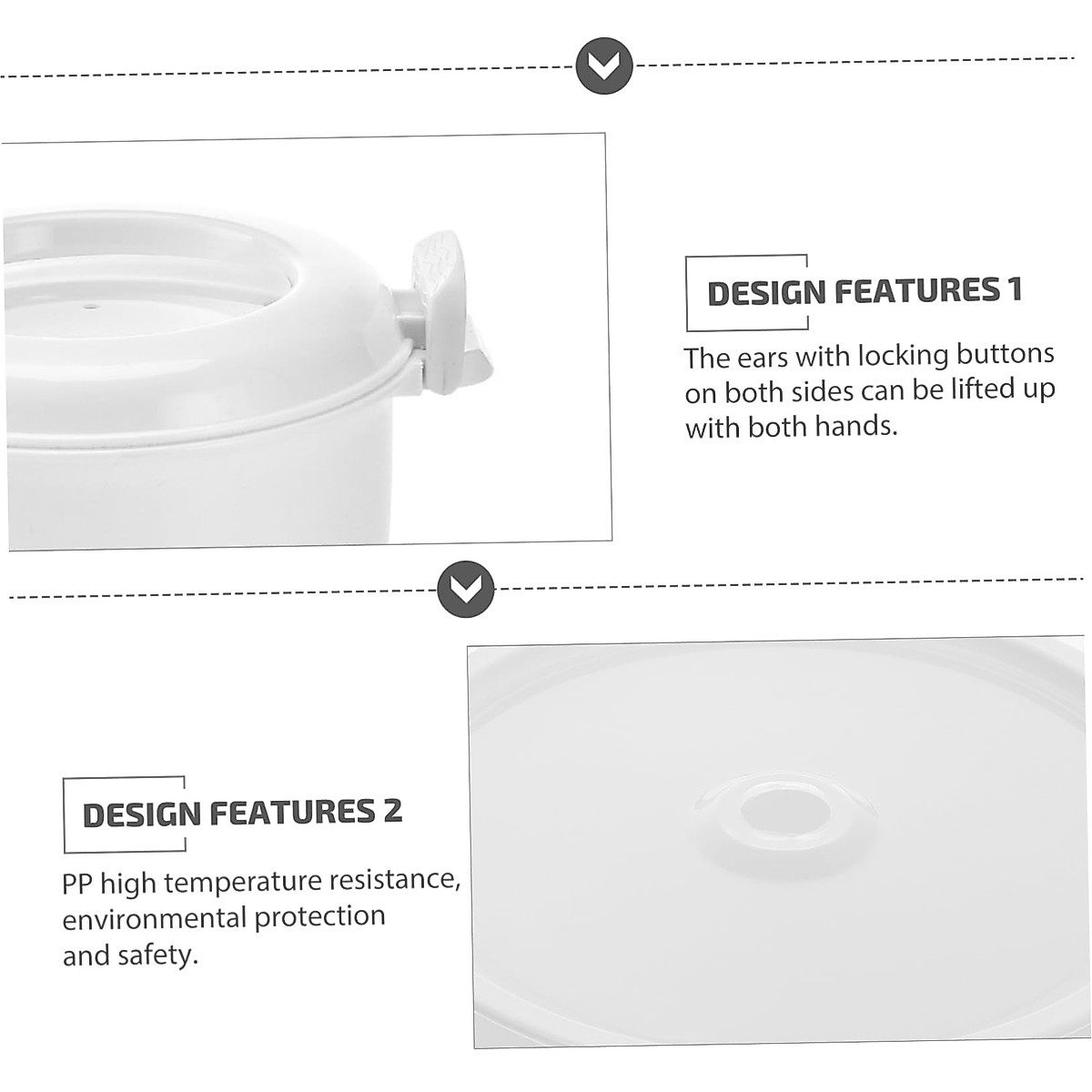 BRIGHTFUFU Small Steamer rice cooker pasta cooker microwave bowl with lid microwave safe steamer microwave food container Mini Microwave Oven