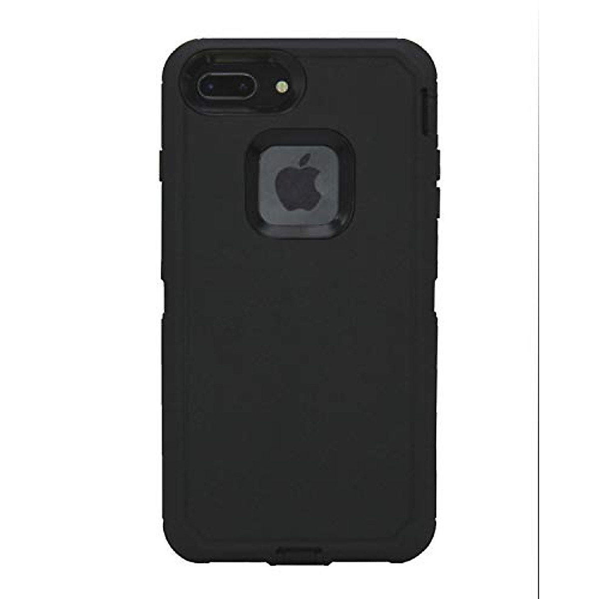 Hand-e Muscle Case for Apple iPhone 8 Plus / iPhone 7 Plus, Triple Layer Protection (Defender), Drop Proof, Hands Free Kickstand & Belt Clip – Black/Black