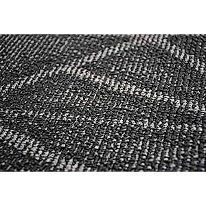 Furnish my Place Modern Indoor/Outdoor Commercial Dark Gray Modern Area Rug, Home Decor Mat, Commercial Rug for Living Room, Playroom, Made in USA - 10' x 11' Rectangle