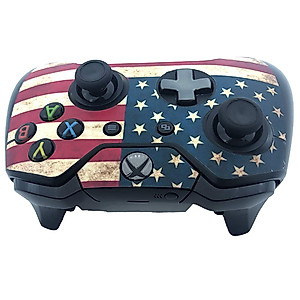 UUShop USA Flag Stars and Stripes Vinyl Skin Decal Cover for Microsoft Xbox One Controller wrap sticker skins