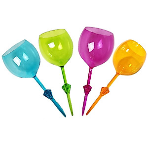 Floating Wine Glasses for Beach & Pool, Reusable & Shatterproof Acrylic Beach Glasses Stemwares, Floating Poolside Wine Glasses for Pool, Beach, Party, Camping