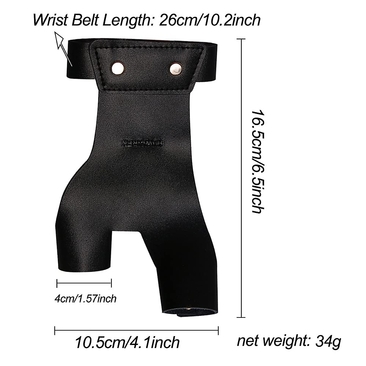 TOPARCHERY Archery Hand Guard Protector Shooting Glove Black for Left Hand (Black)