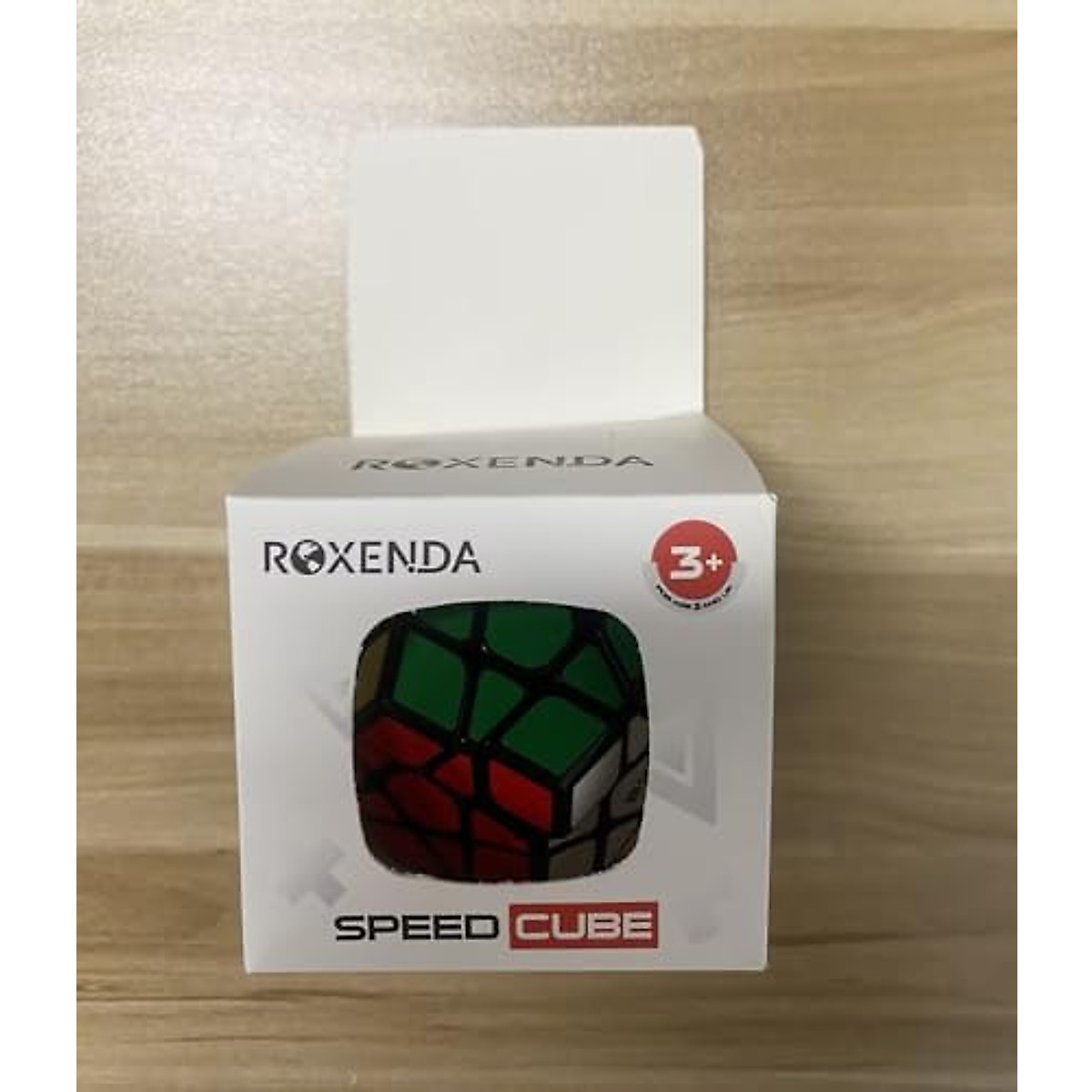 Megaminx Cube, Roxenda 3x3x3 Pentagonal Speed Cube Dodecahedron Magic Cube Puzzle Toy (Black)