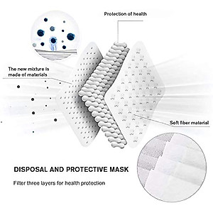 50 Pack Adults Christmas Disposable Face Mask, Individually Wrapped 3-Ply Breathable Non-woven Breathable Masks For Men and Women