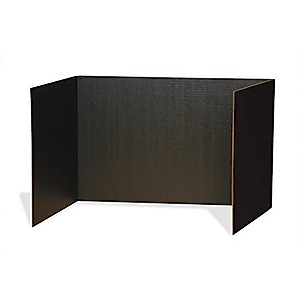 Pacon Privacy Boards, Black, 48" x 16", 4 Boards (3791)