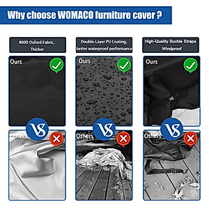 WOMACO Griddle Cover for Blackstone 17 & 22 inch Griddle with Hood Lid and Stand, Outdoor Waterproof 17 22 Grill Cover (Griddle Cover (with Hood & Stand))