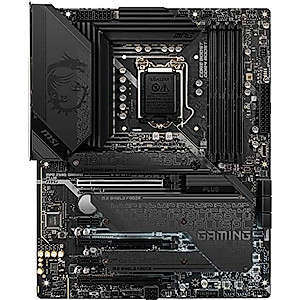 MSI MPG Z590 Gaming Plus Gaming Motherboard (ATX, 11th/10th Gen Intel Core, LGA 1200 Socket, DDR4, PCIe 4, CFX, M.2 Slots, USB 3.2 Gen 2, DP/HDMI, Mystic Light RGB)