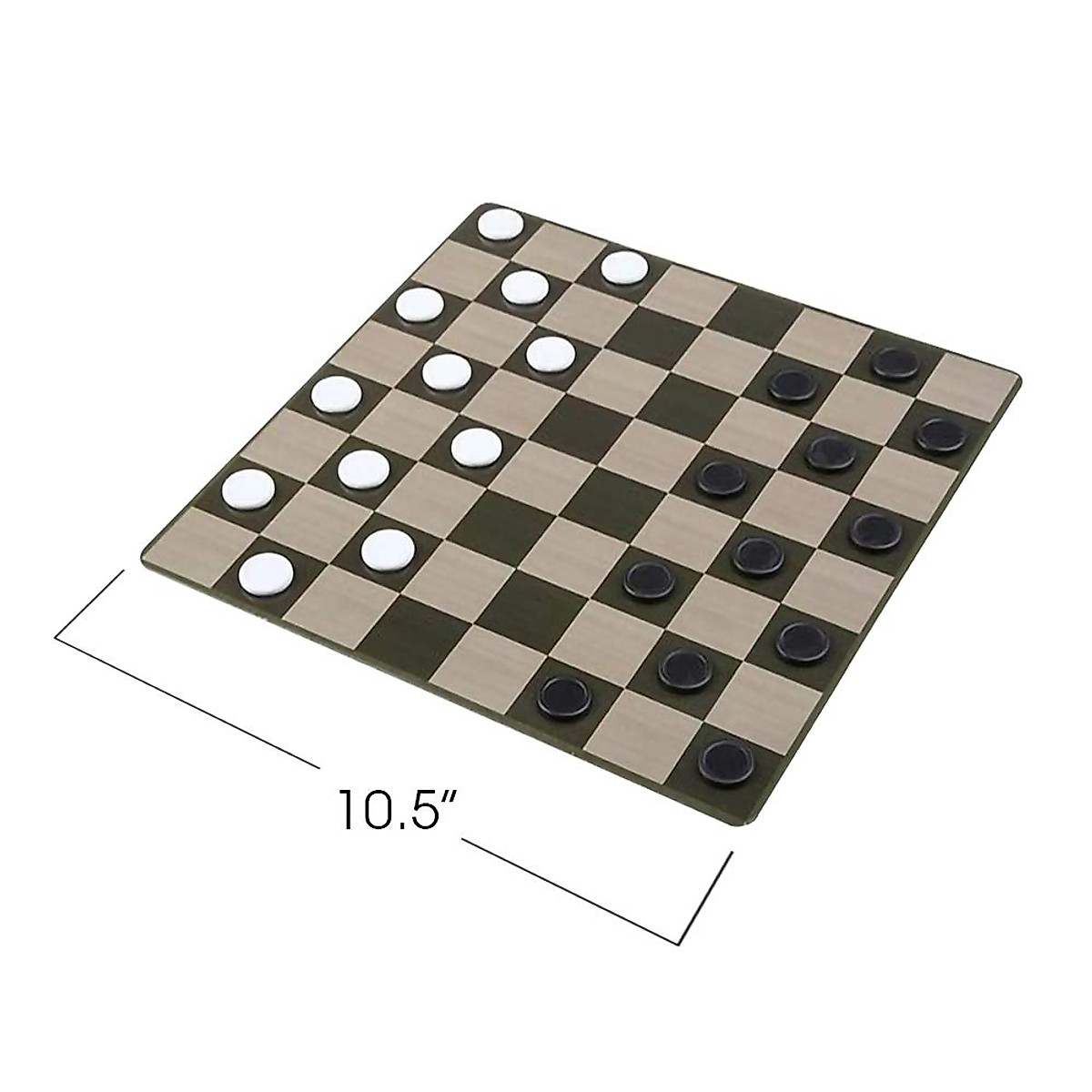 Gamie 10 Board Games Set, Classic Family Games for Kids and Adults, Includes 5 Double Sided Playing Boards with Backgammon, Chinese Checkers, Snakes and Ladders, Sorry, Draught, Racing, Chess and More