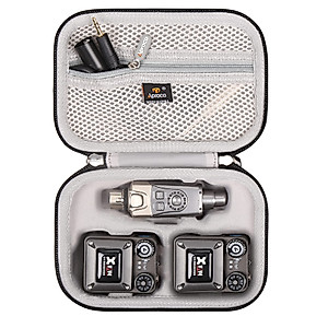 Aproca Hard Travel Storage Case, for Xvive U4R2 Wireless in-Ear Monitor System Transmitter and 2 Receiver