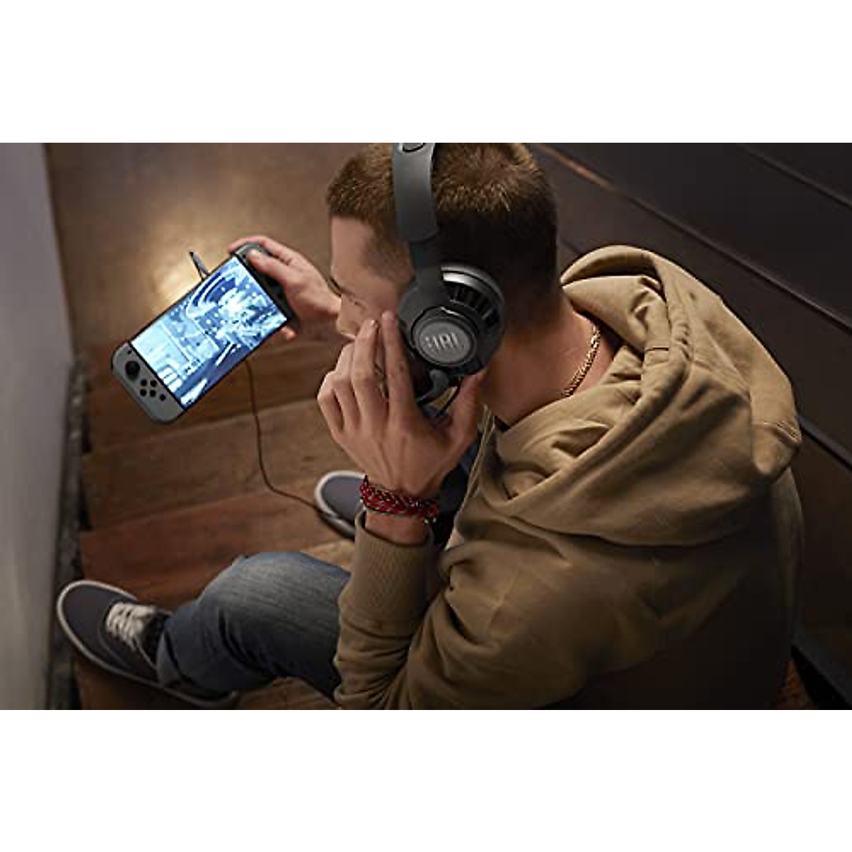 JBL Quantum 200 - Wired Over-Ear Gaming Headphones - Black, Large