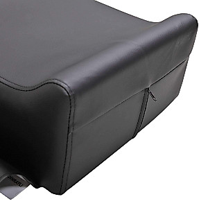 PENNYNANA Barber Shop Child Booster Seat Cushion U-Shaped PVC Leather Seat Cushion Beauty Salon Spa Massage Equipment for Styling Chair, Black