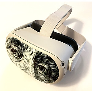 Ben Franklin Decal for Quest 2 VR Headset - Meta/Oculus - Glossy Vinyl Sticker