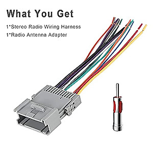 Thewinio Aftermarket Stereo Radio Wiring Harness Connector for GM Chevy Silverado, Chevrolet Suburban, GMC Sierra, Buick, Pontiac, Hummer