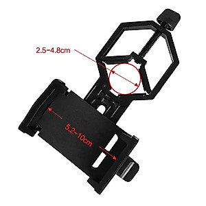 SVBONY Universal Cell Phone Adapter Mount Telescope Phone Mount for Binocular Monocular Spotting Scope Telescope Support Eyepiece Diameter 25 to 48mm