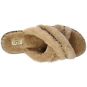 UGG Women's Scuffita Speckles Slipper, Chestnut, 7