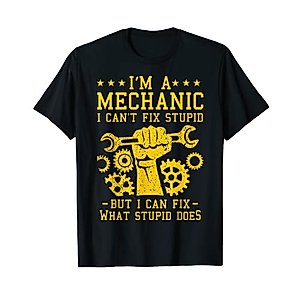 Funny Car Mechanic Men Women Kids Best Auto Mechanic T-Shirt