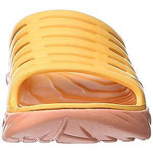 Hoka Ora Recovery Slide (Unisex) - Amber Yellow / Shell Coral - Size M9/W11