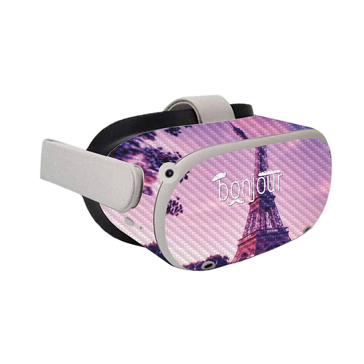 MightySkins Carbon Fiber Skin Compatible with Oculus Quest 2 - Basketball Orb | Protective, Durable Textured Carbon Fiber Finish | Easy to Apply, Remove, and Change Styles | Made in The USA (CF-OCQU2-Basketball Orb)