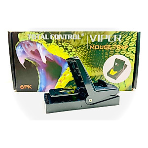 Viper Mouse Traps Lightning Fast Snap Trap, Premium Disposable or Reusable Mouse Traps (Viper Mouse Trap - 6 Pack)