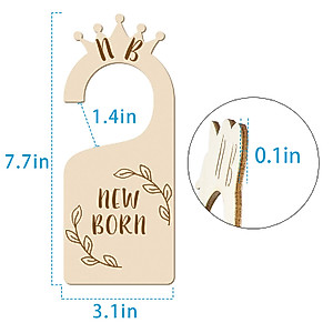 Wooden Unicorn Baby Closet Divider,Upgrade NB to 24 Months Baby Cloth Organizer by Age and Size Nursery Infant Wardrobe Divider Gift for Newborn Baby Shower (Crown)