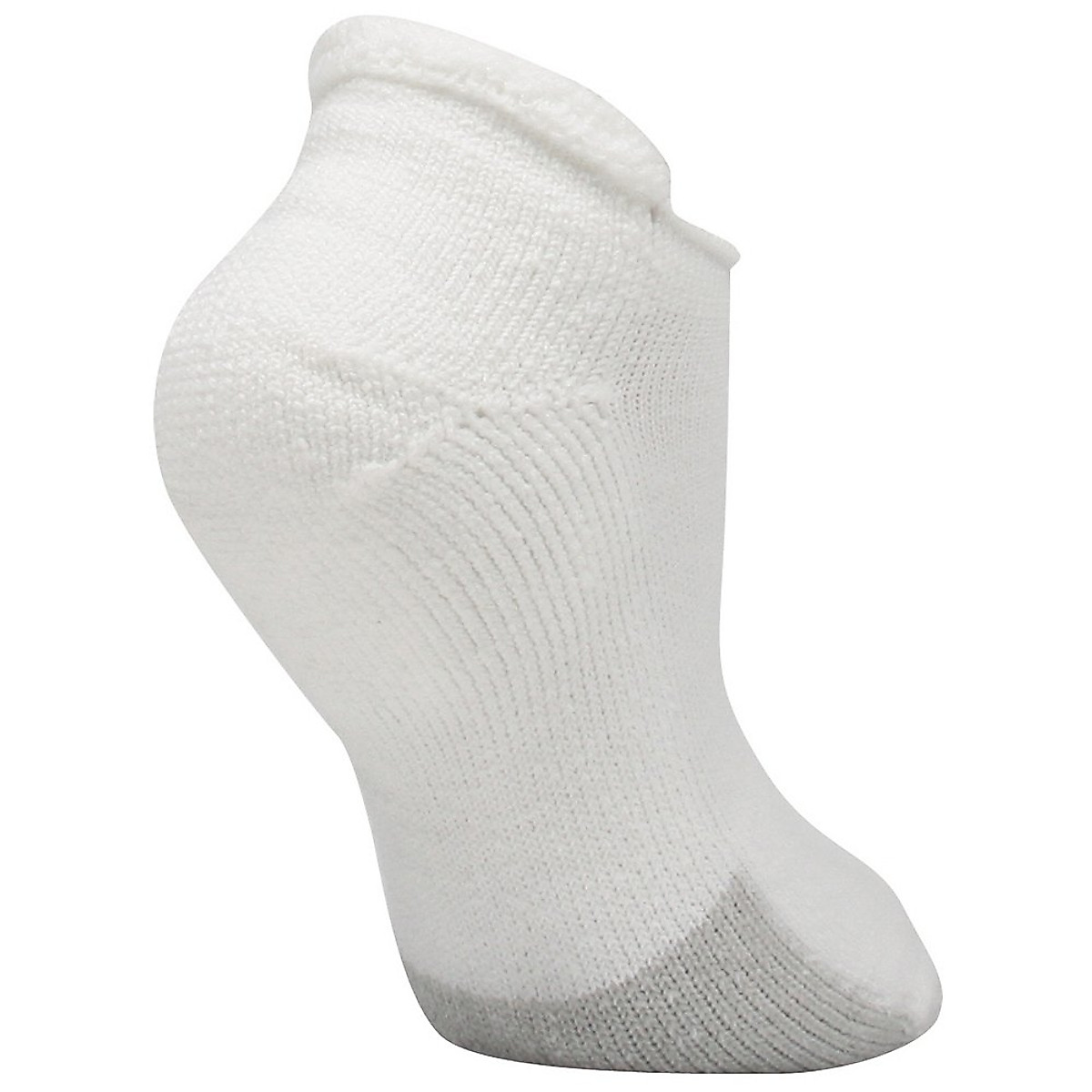 thorlos womens Max Cushion Rolltop Tennis Sock, White, Medium US