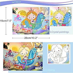 Lizipai Crystal Mosaic Sticker Painting Kids Children Kindergarten Educational DIY Crafts Toys -10 Different