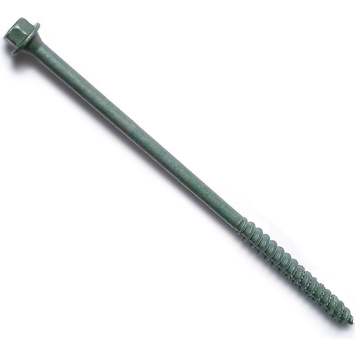 Hard-to-Find Fastener 014973266578 Hex Head Timber Screws, 1/4 x 6, Piece-50, Green