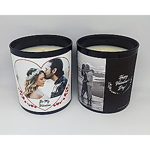 9oz. Valentine's Day Photo Candle | Personalized Soy Candle