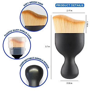 Car Interior Detailing Brush, Auto Interior Soft Hair Removal Brush,Car Brush, Car Cleaning Brush Interior Soft Bristles Detailing Brush Dusting Tool for Car,Home,Office,Computer,Keyboard (3PCS)