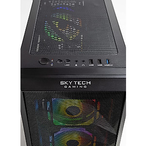 Skytech Gaming Chronos Mini Gaming PC Desktop – Intel Core i3 10100F 3.6 GHz, GTX 1650, 500GB SSD, 16G DDR4 3200, 600W Gold PSU, AC Wi-Fi, Windows 10 Home 64-bit,Black