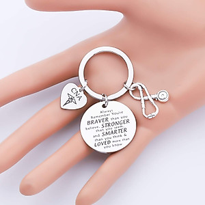 BAUNA Keychain Nursing Assistant Gift Inspiration Jewelry For Medical Student