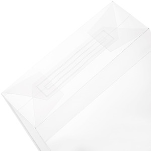 Cididu 40 Pieces Clear Gift Bags with Handles, White Frosted PVC Candy Bags Halloween Christmas, Reusable Translucent Wrap Tote Boutique Bags for Wedding Shopping Party 8''x3''x10'', Tear Resistant